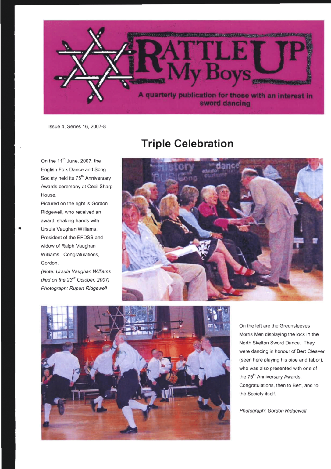 RUMB Series 16 Issue 4 – The Morris Federation
